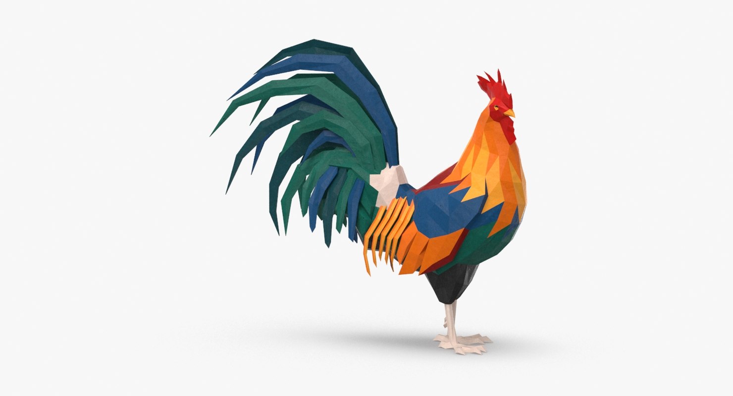 3D model rooster---standing - TurboSquid 1223949