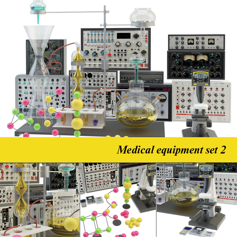 Medical laboratory set 2 3D model - TurboSquid 1224004