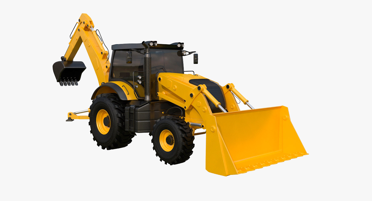 Backhoe loader 2017 3D model - TurboSquid 1224096