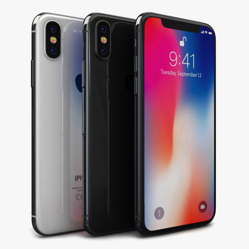 IPhone da Apple X todas as cores Modelo 3D - TurboSquid 1224169