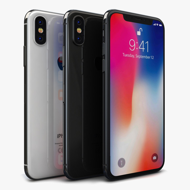 3D apple iphone x color model - TurboSquid 1224169