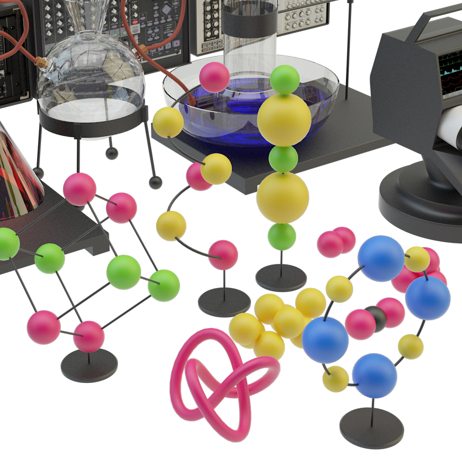 3D model medical laboratory set - TurboSquid 1224300