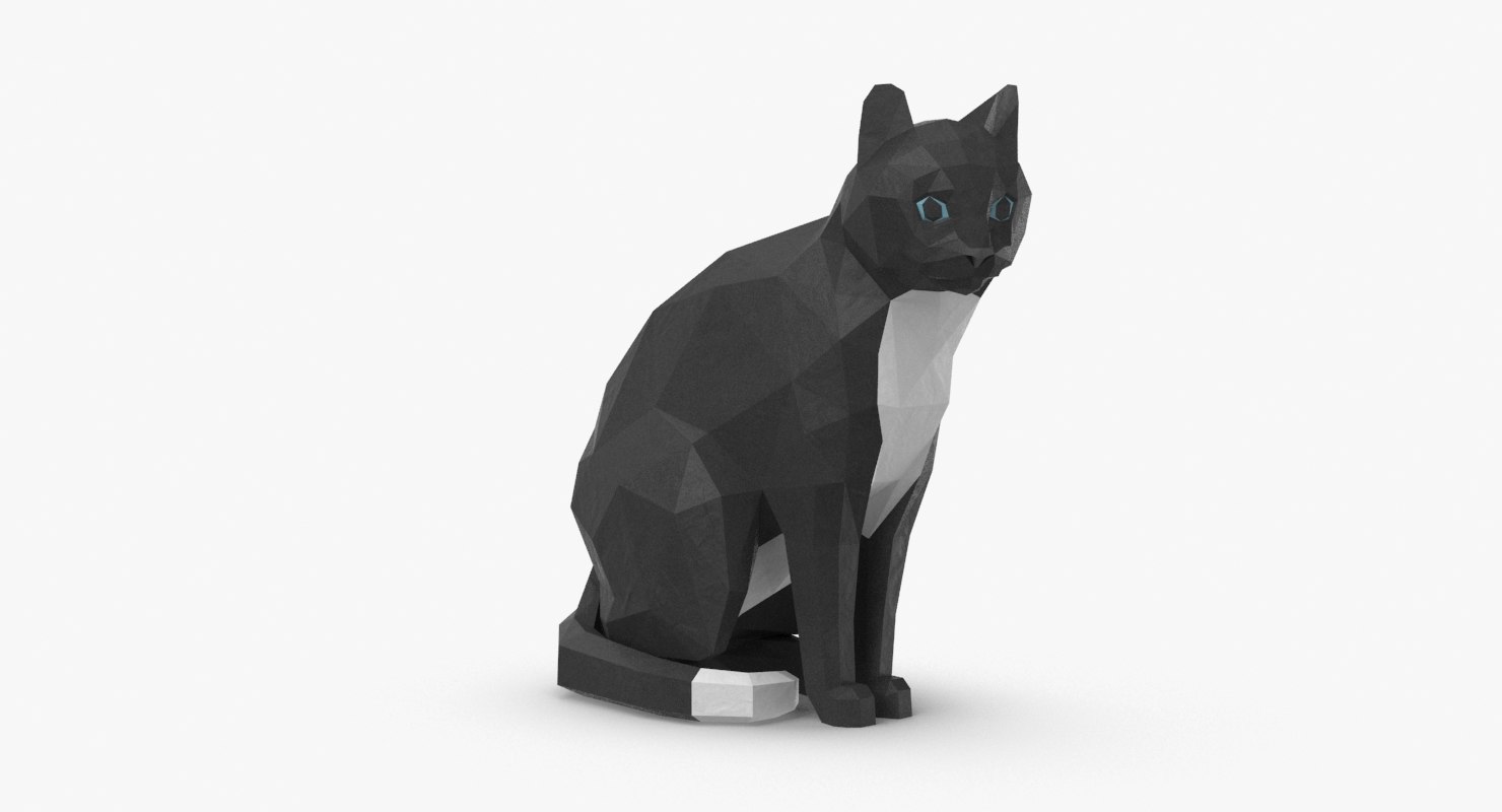 Cat---sitting 3D model - TurboSquid 1224479