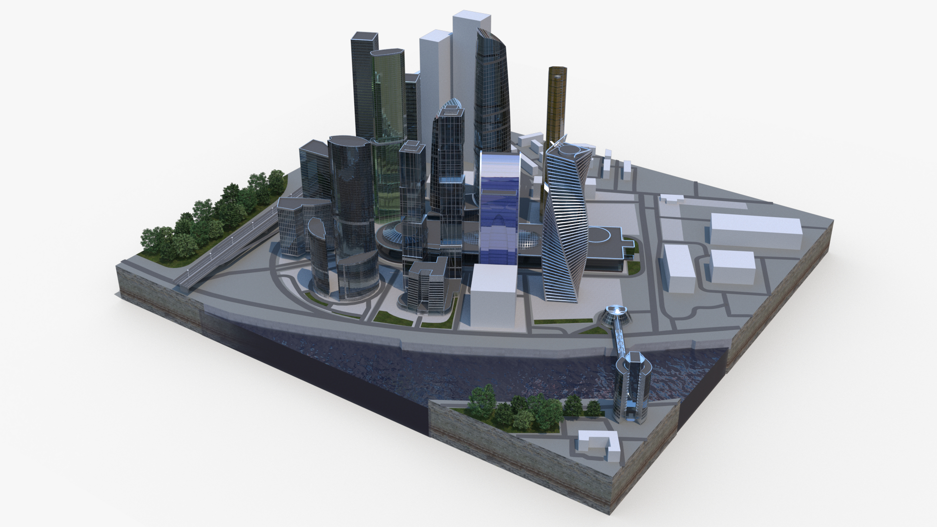 City moscow 3D model - TurboSquid 1224579