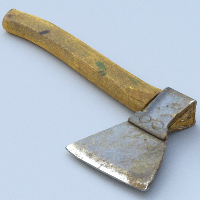 Hatchet tool old 3D model - TurboSquid 1224703