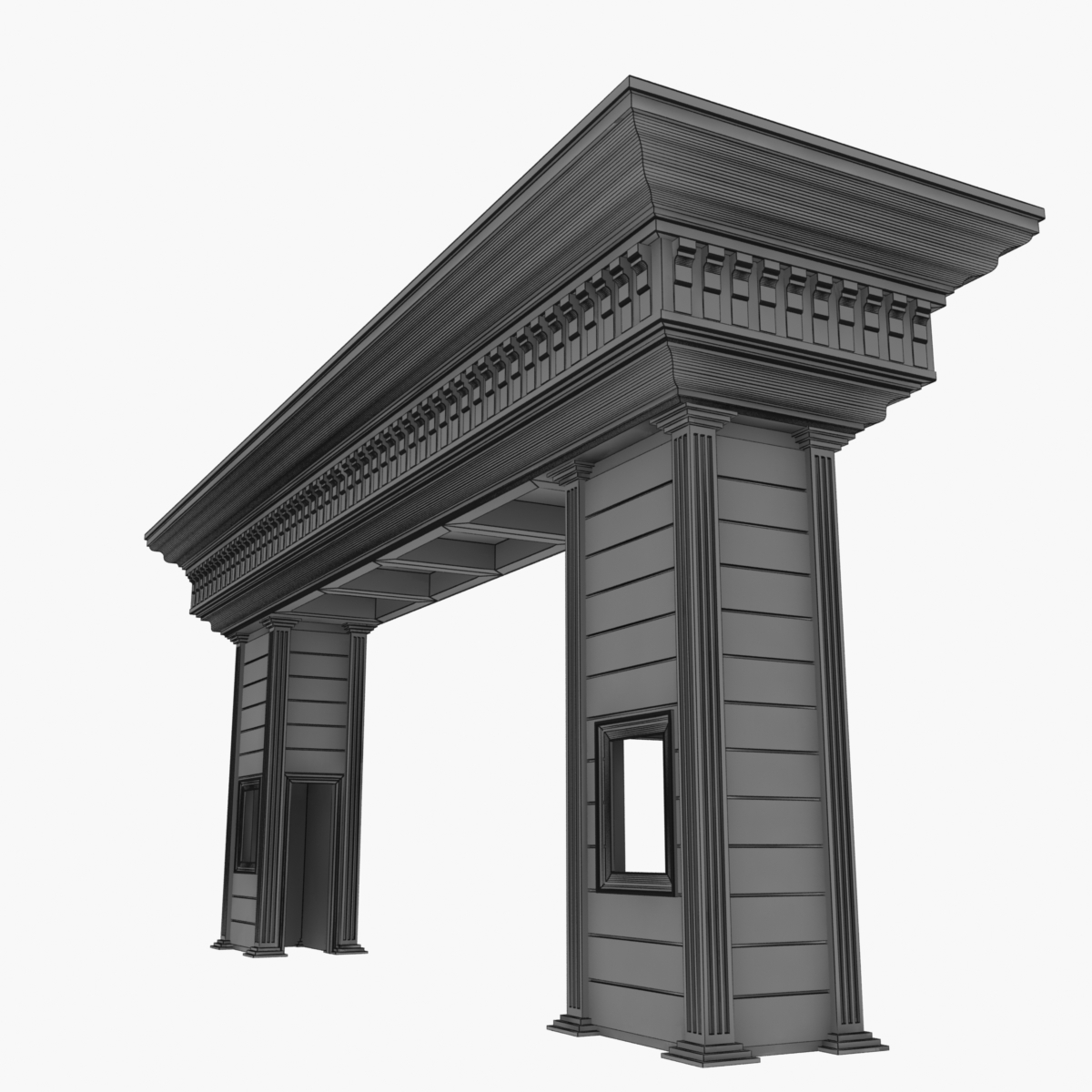 3D guard house guardhouse - TurboSquid 1224810