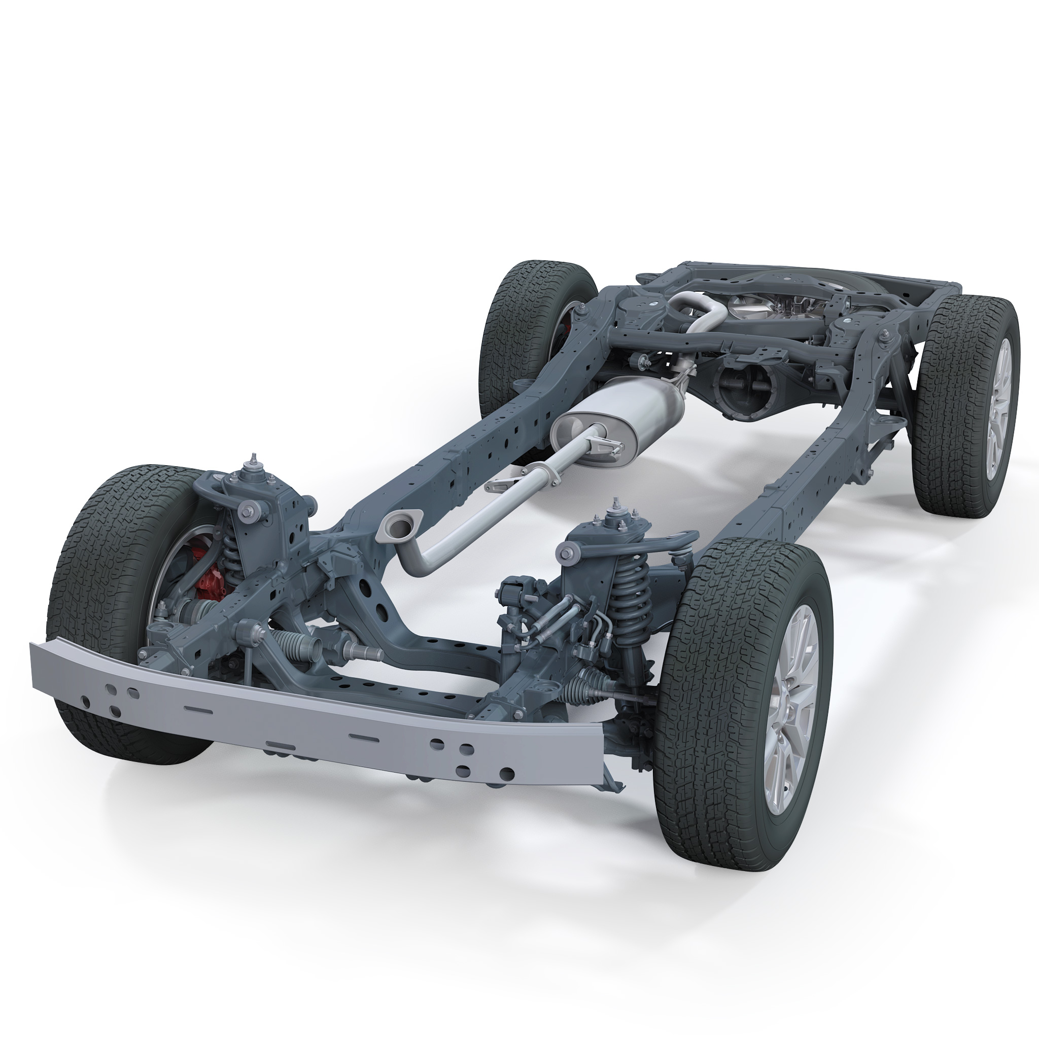 Suv chassis frame 3D model - TurboSquid 1224925