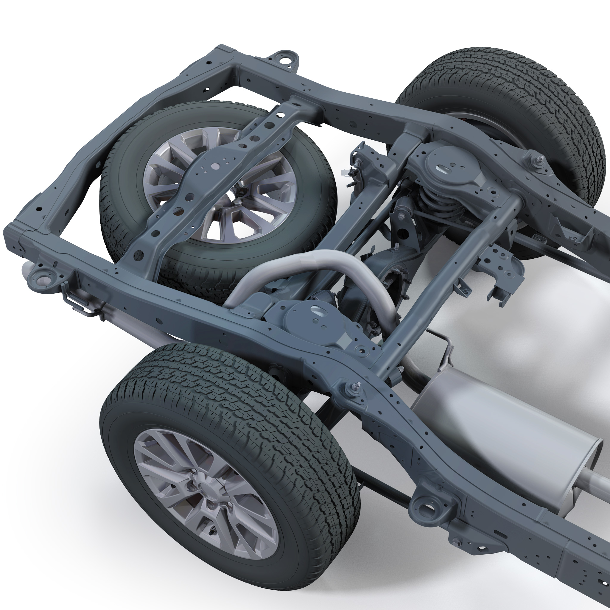 Suv chassis frame 3D model - TurboSquid 1224925