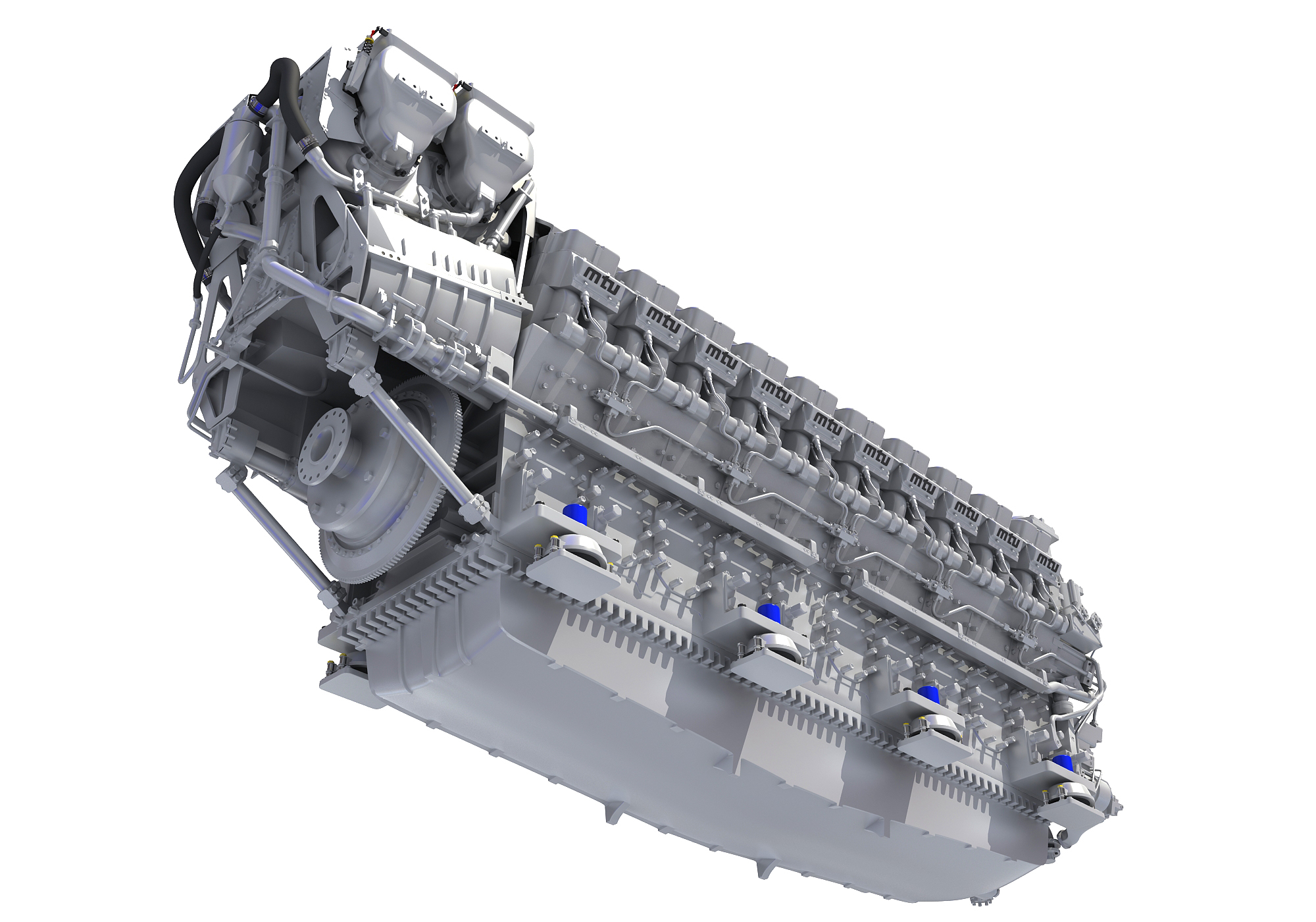 MTU Marine Propulsion Engine 20V Model 3D - TurboSquid 1224971