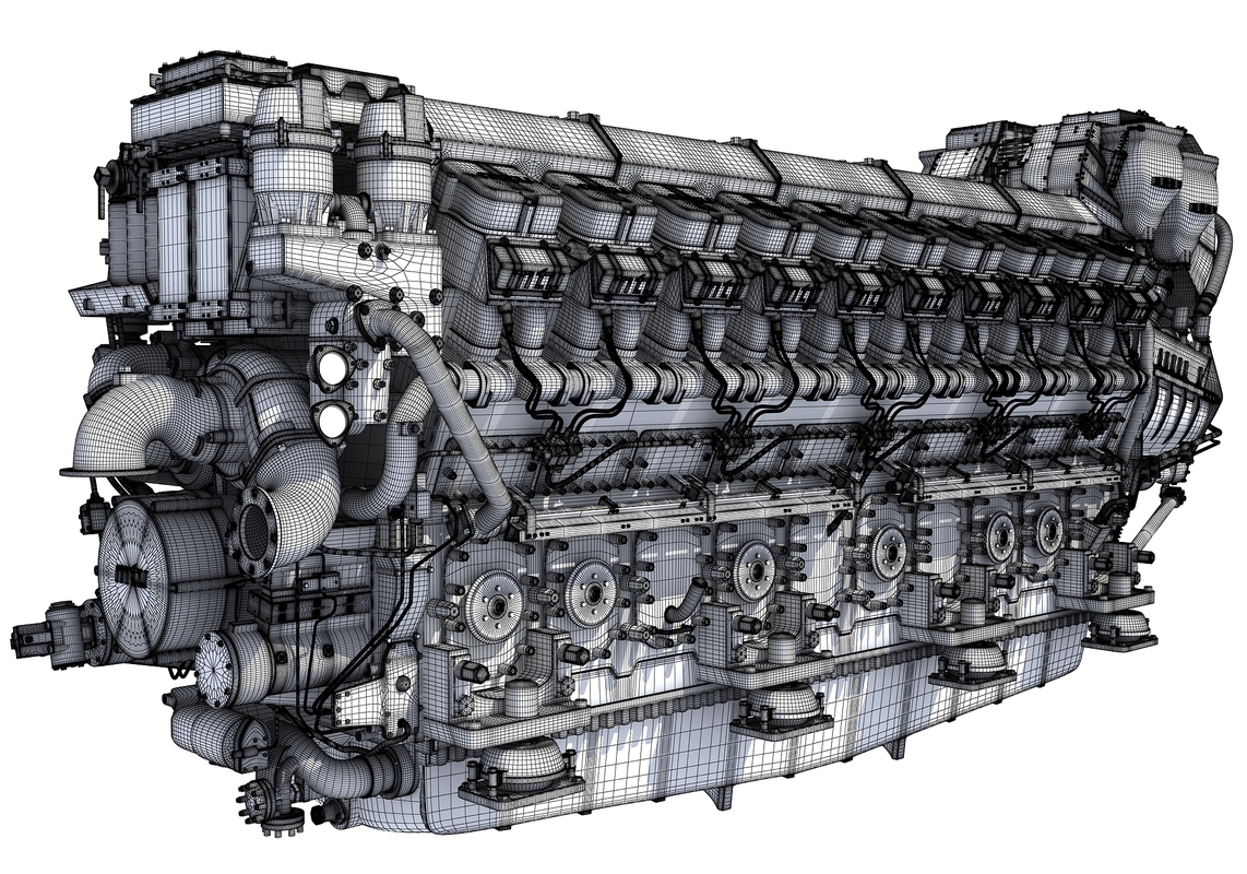 3D model mtus diesel engine propulsion - TurboSquid 1224971