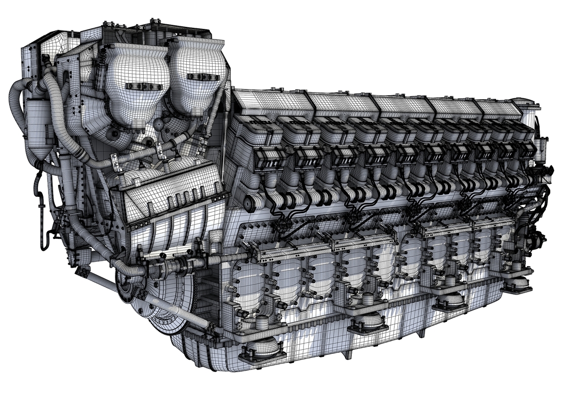 3D model mtus diesel engine propulsion - TurboSquid 1224971