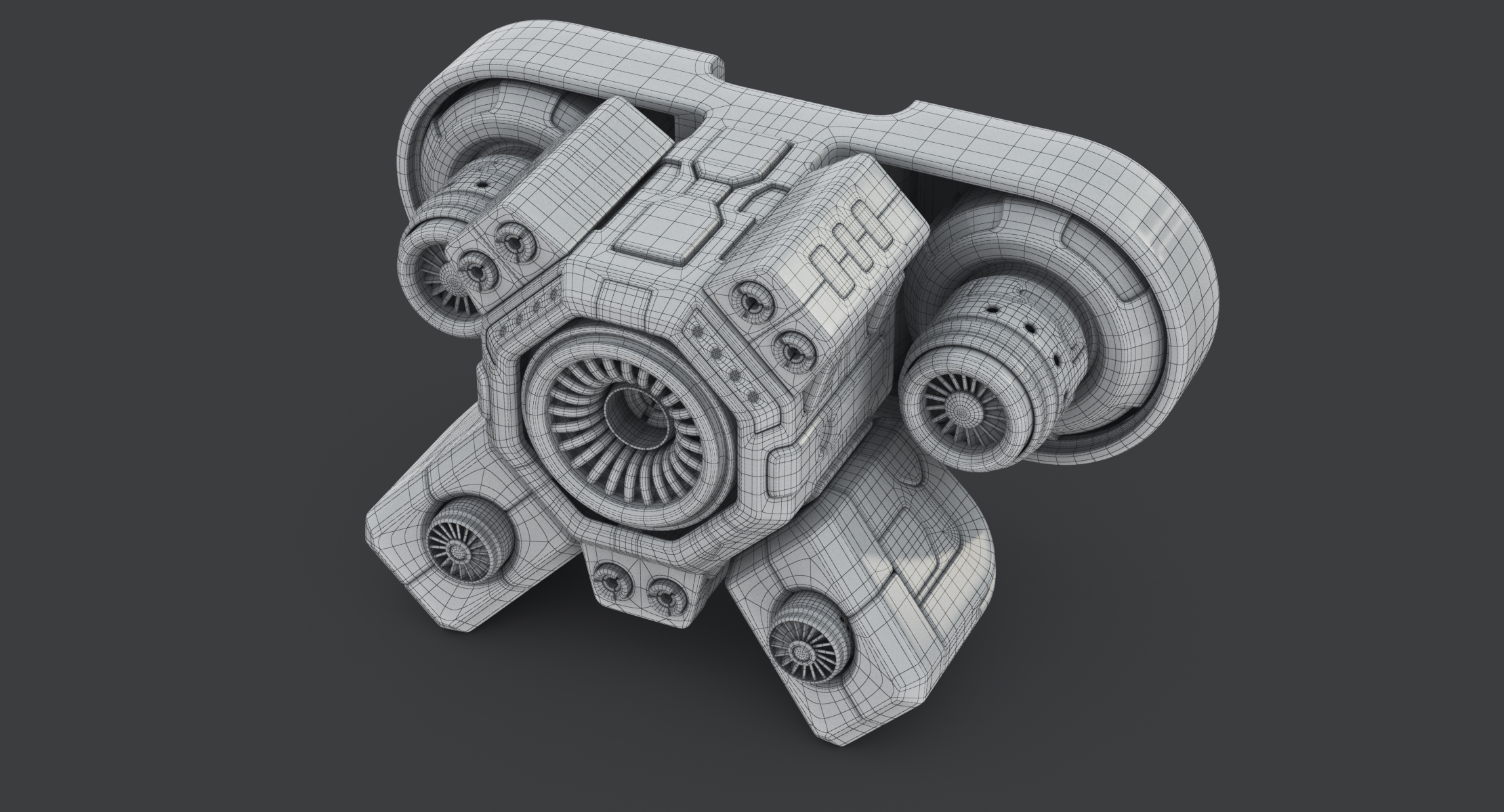 3D sci-fi engine model - TurboSquid 1225039