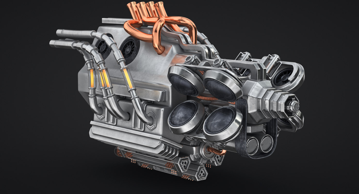3D sci-fi engine 2 - TurboSquid 1225044