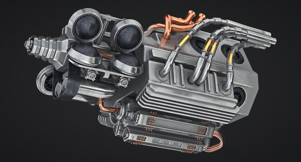 3D sci-fi engine 2 - TurboSquid 1225044