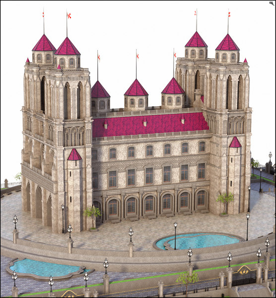 3D palace model - TurboSquid 1225047