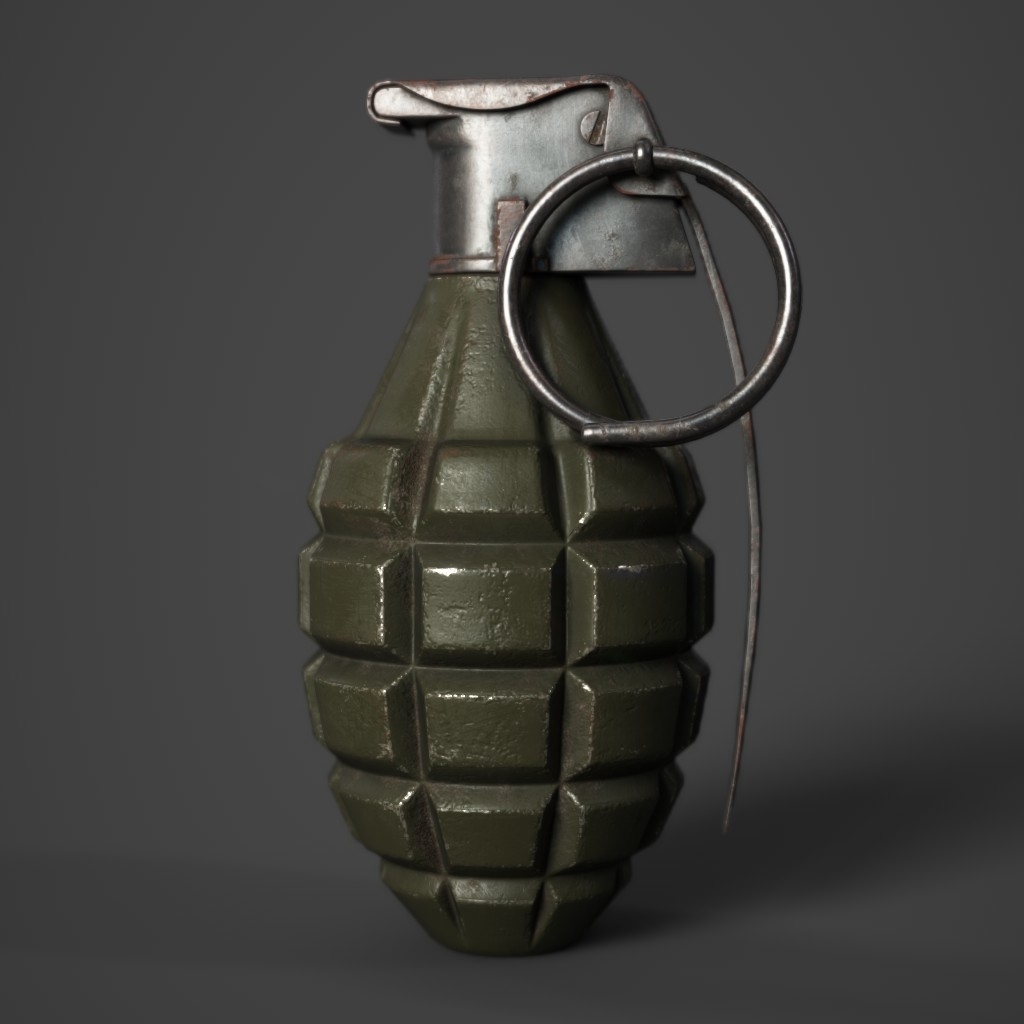 Free mk2 grenade 3D model - TurboSquid 1225336