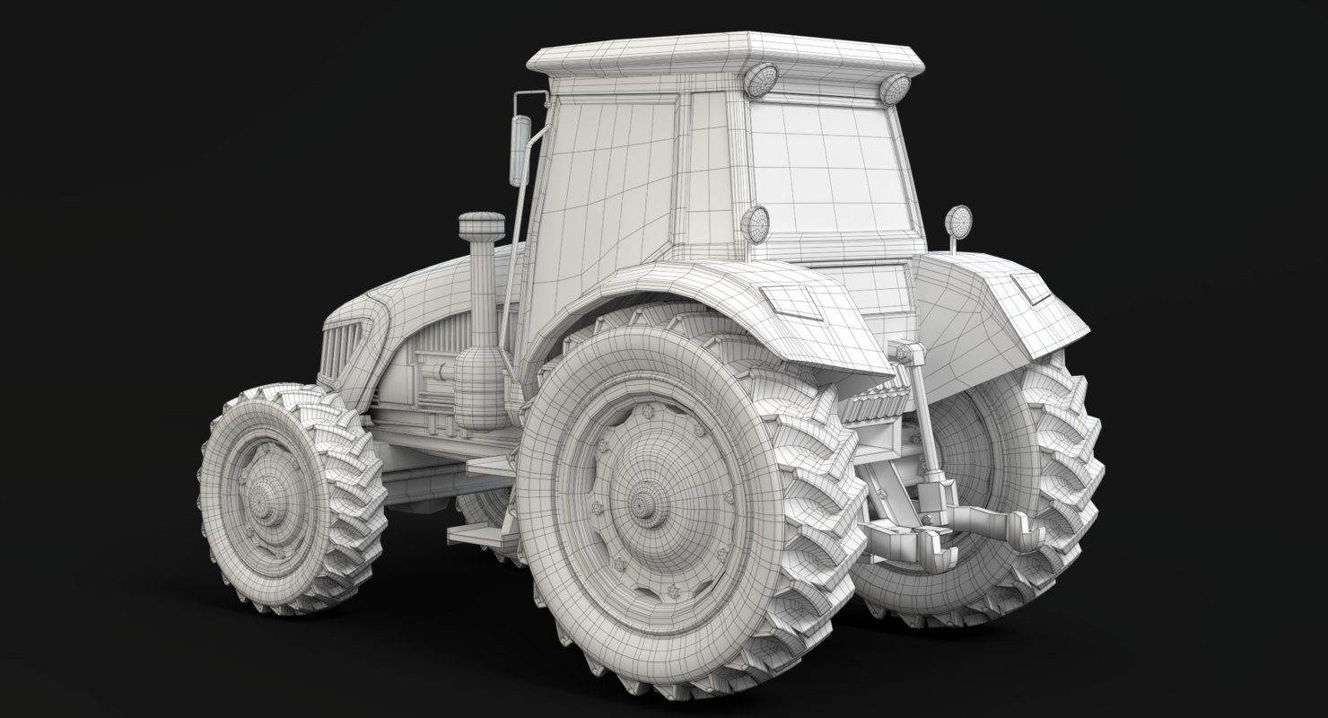 modelo 3d Tractor agrícola - TurboSquid 1225379