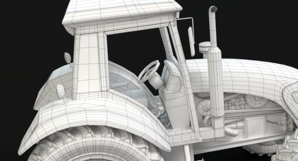 Farm tractor 3D model - TurboSquid 1225379