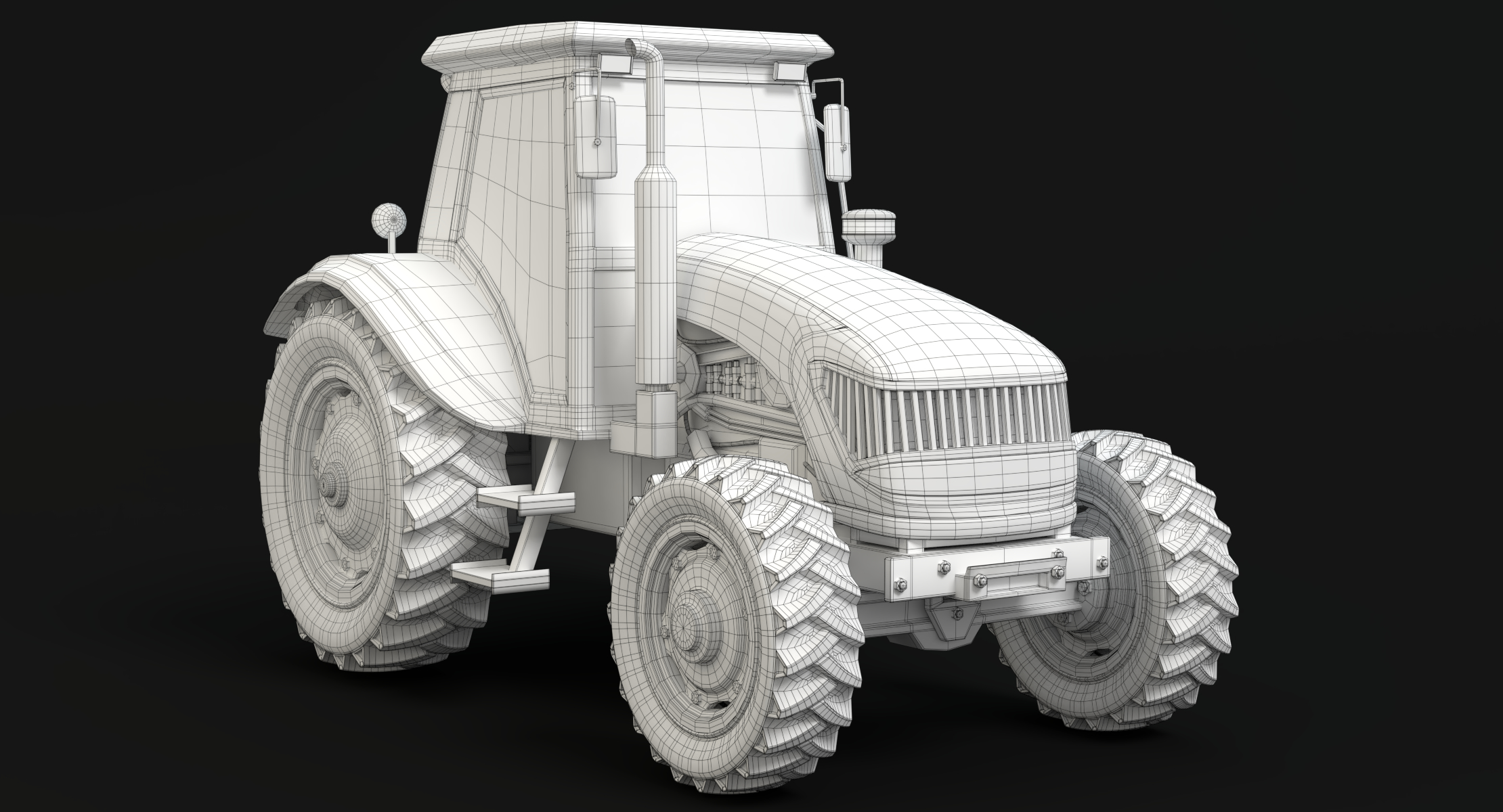 Farm tractor 3D model - TurboSquid 1225379