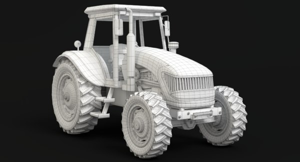 Farm tractor 3D model - TurboSquid 1225379