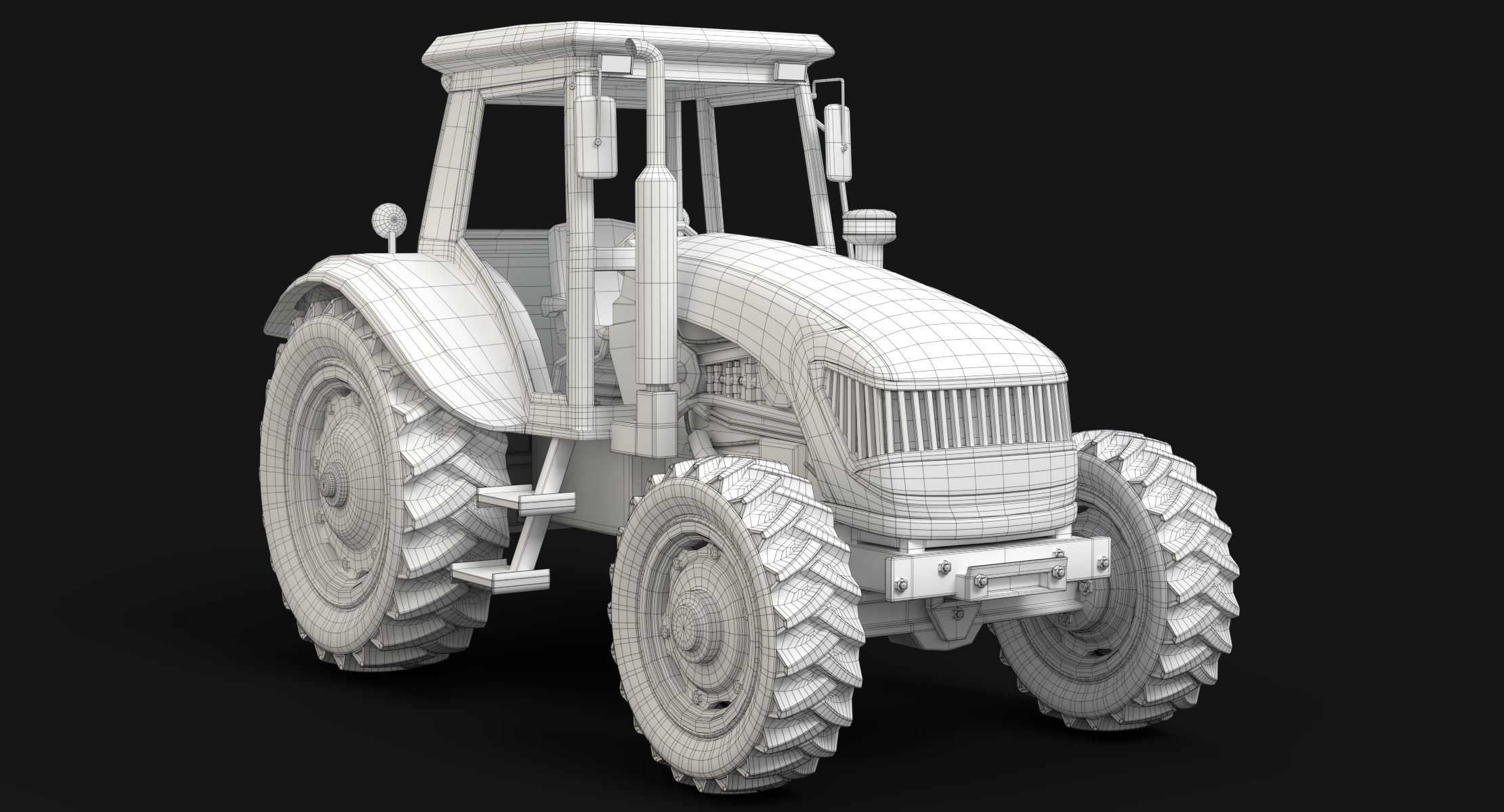Farm tractor 3D model - TurboSquid 1225379