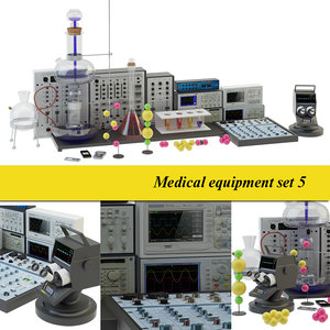 3D laboratory furniture set 1 - TurboSquid 1315921