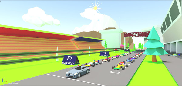 modelo 3d low poly f1 - TurboSquid 1225598