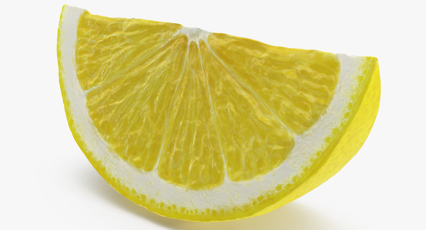 3D lemon slice model - TurboSquid 1225618