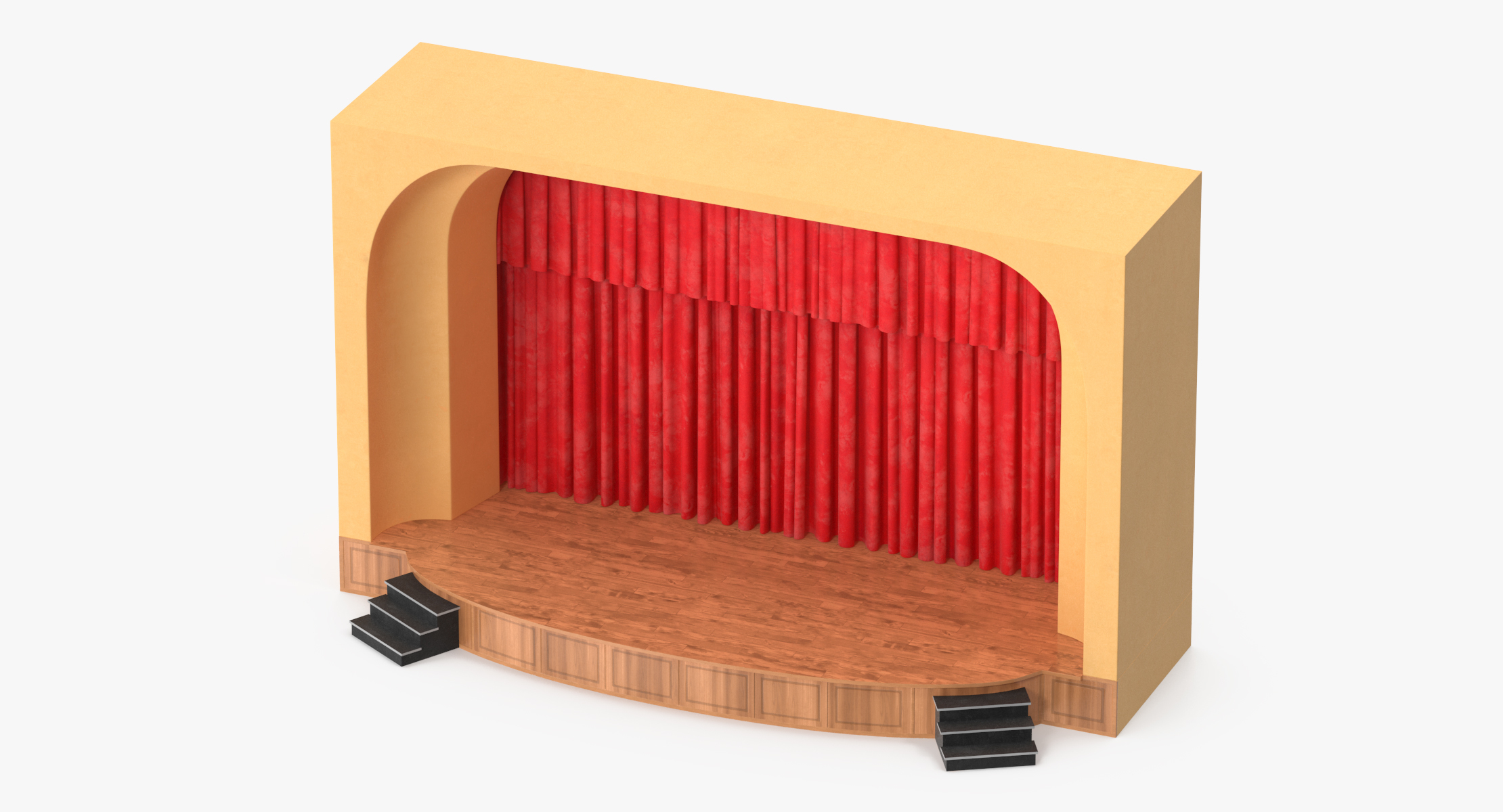 Theater stage model - TurboSquid 1225666