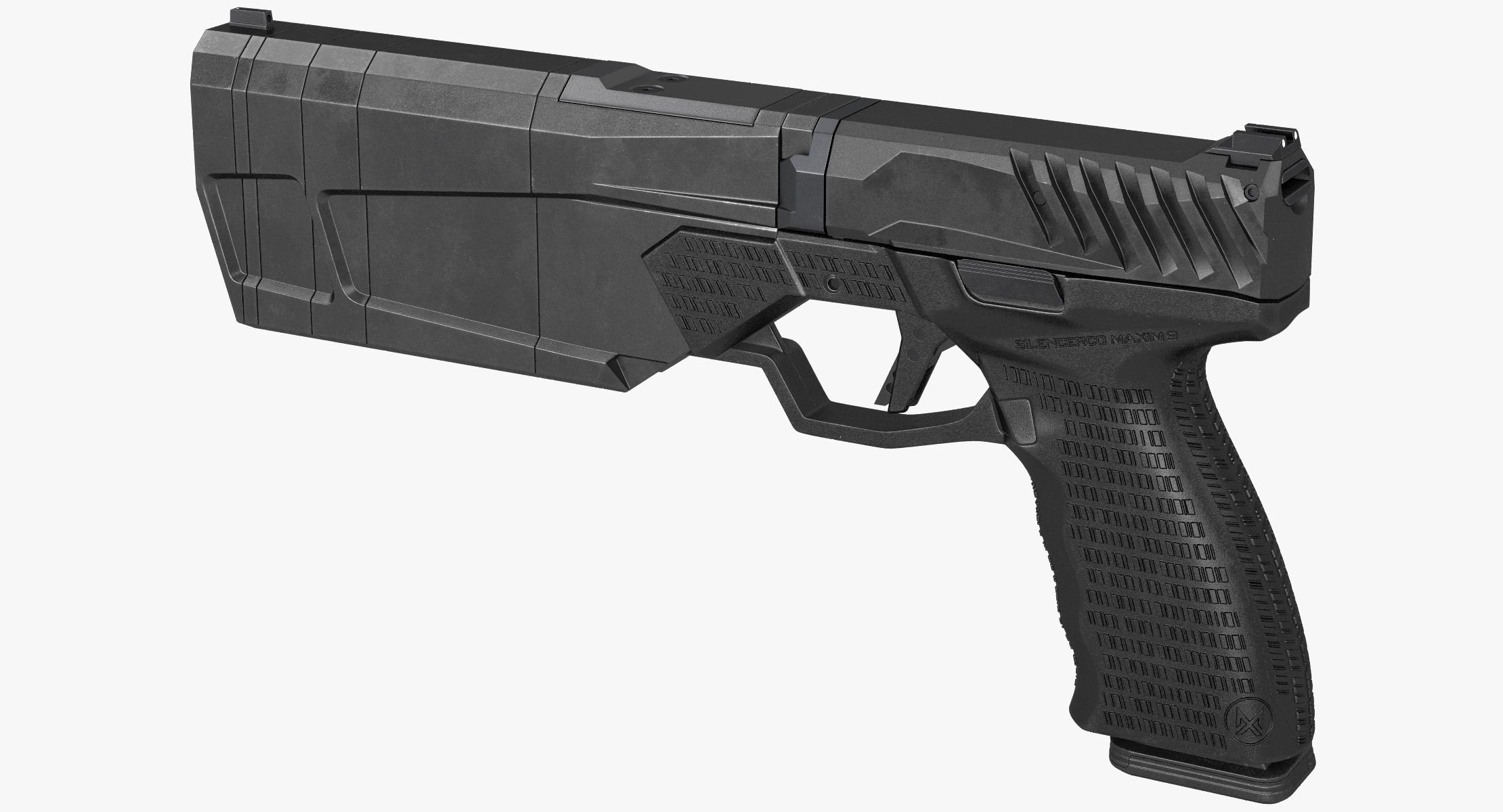 Silencerco maxim 9 long 3D model - TurboSquid 1225683