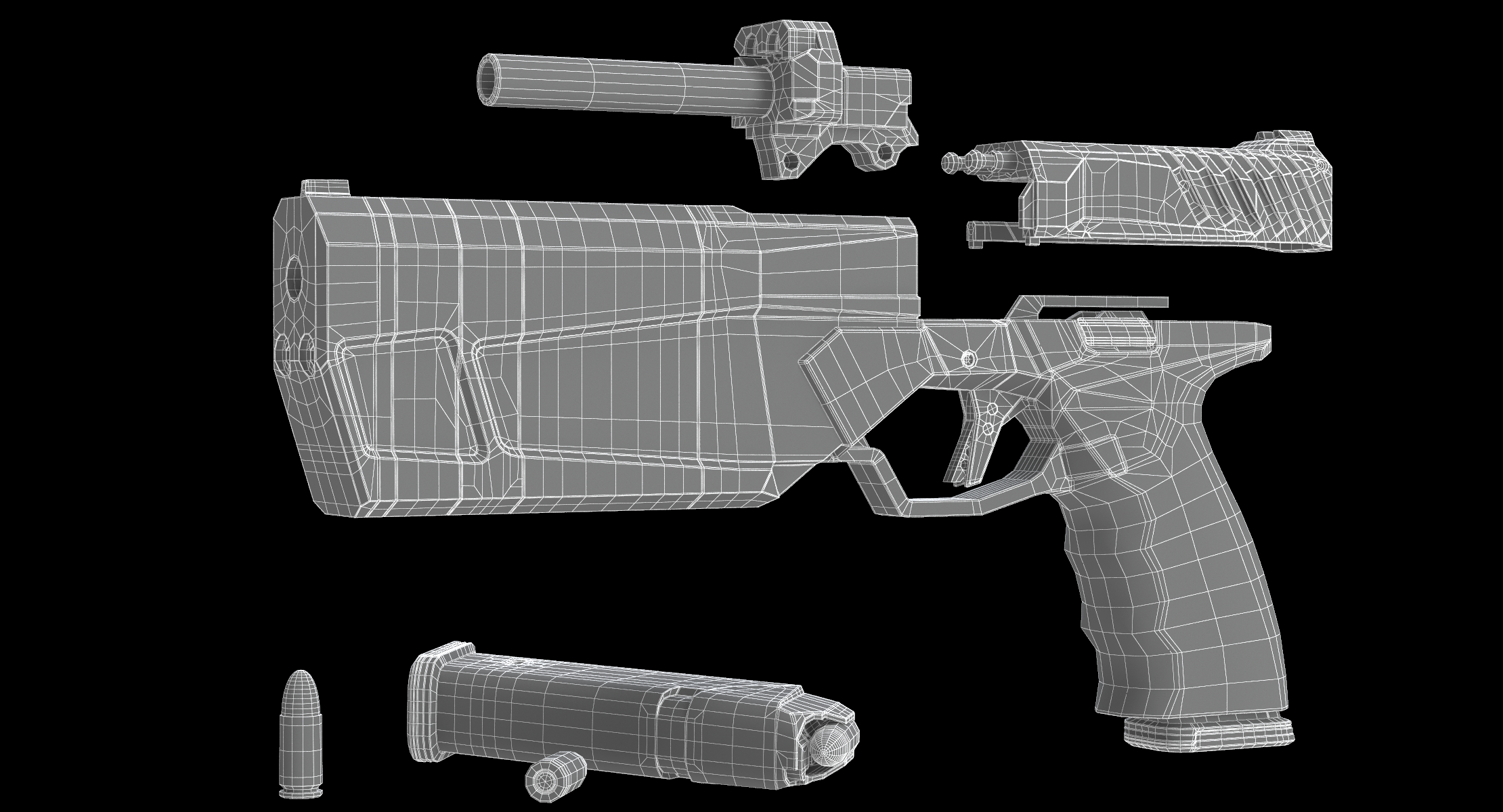 Silencerco maxim 9 long 3D model - TurboSquid 1225683