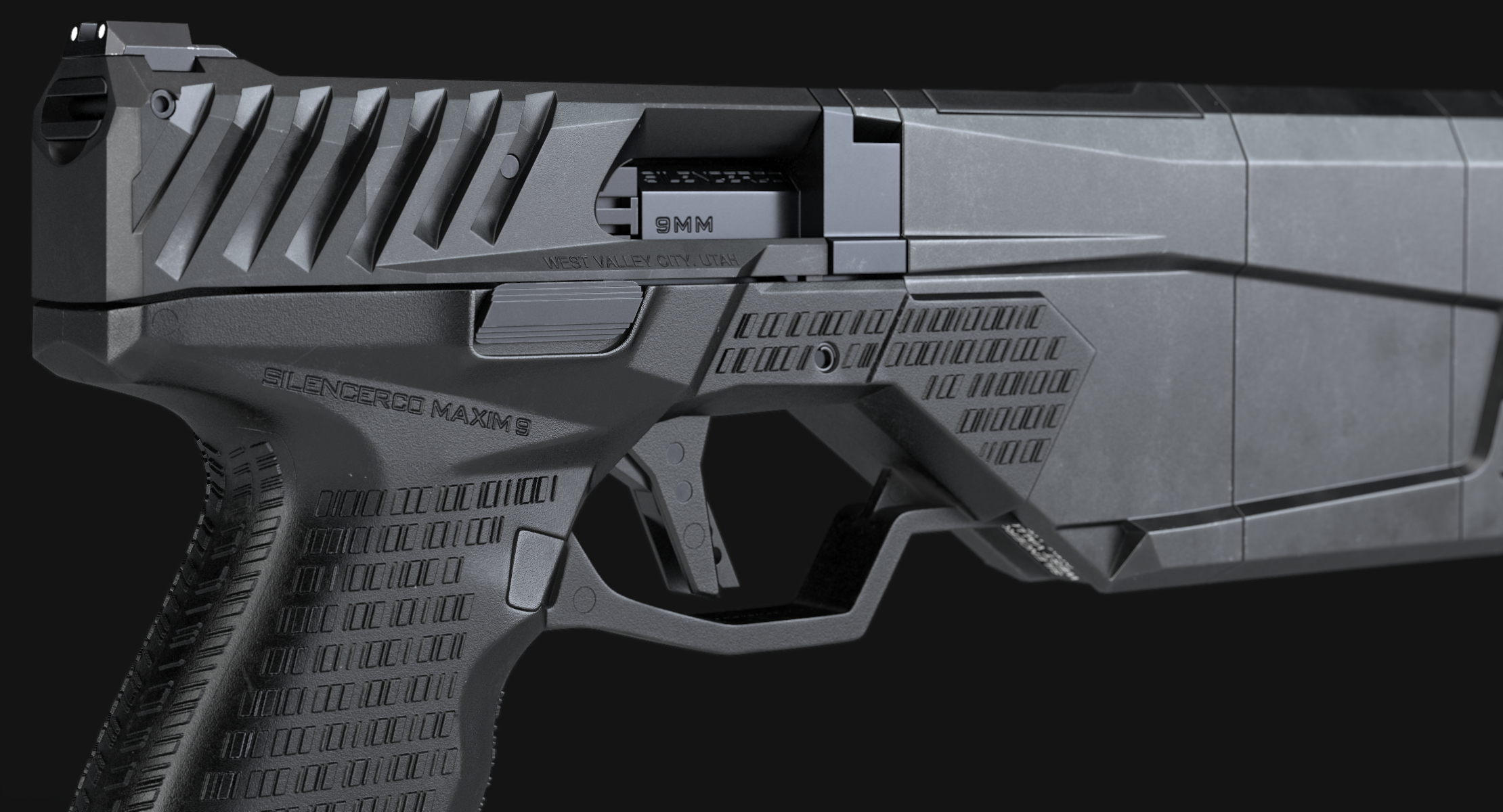 Silencerco maxim 9 long 3D model - TurboSquid 1225683