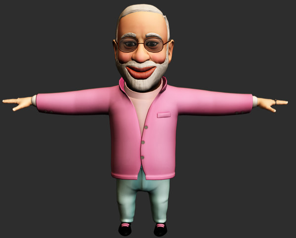 3D narendra modi character - TurboSquid 1225773