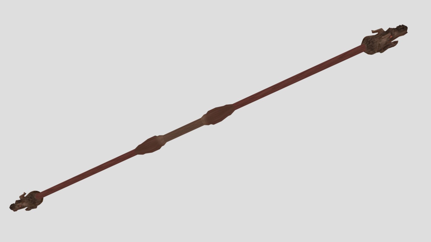 3D staff dragon - TurboSquid 1225952