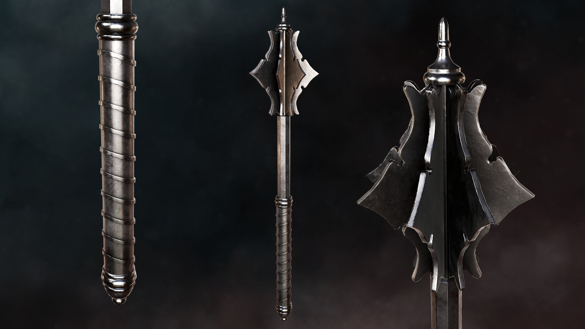 Pack medieval weapons blunt 3D model - TurboSquid 1225953