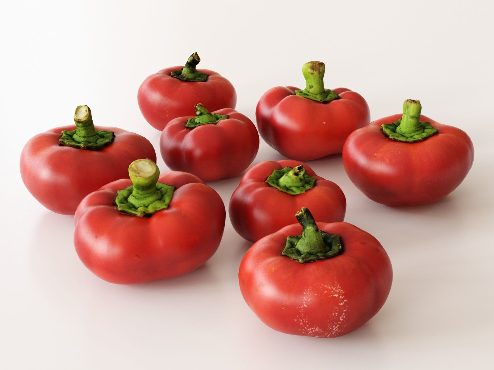 3D model pimento peppers - TurboSquid 1225957