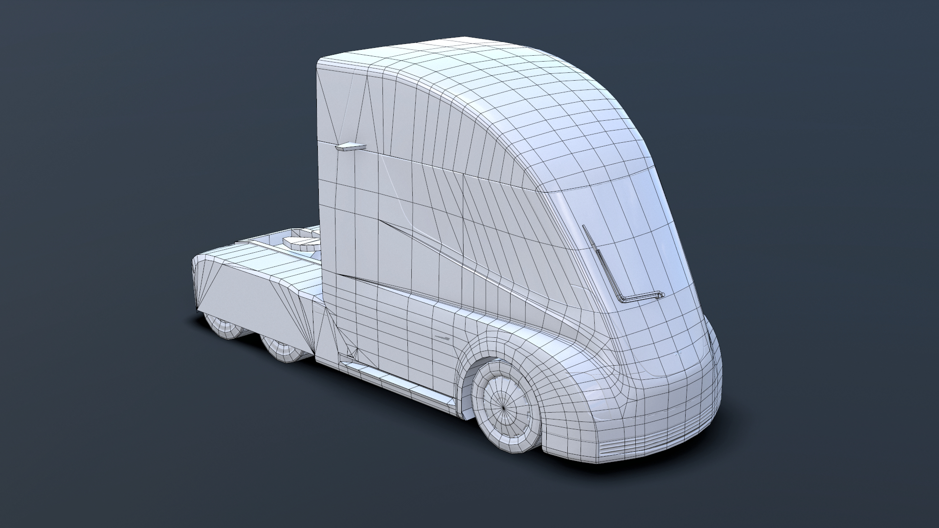 Ready tesla semi truck 3D model - TurboSquid 1226437