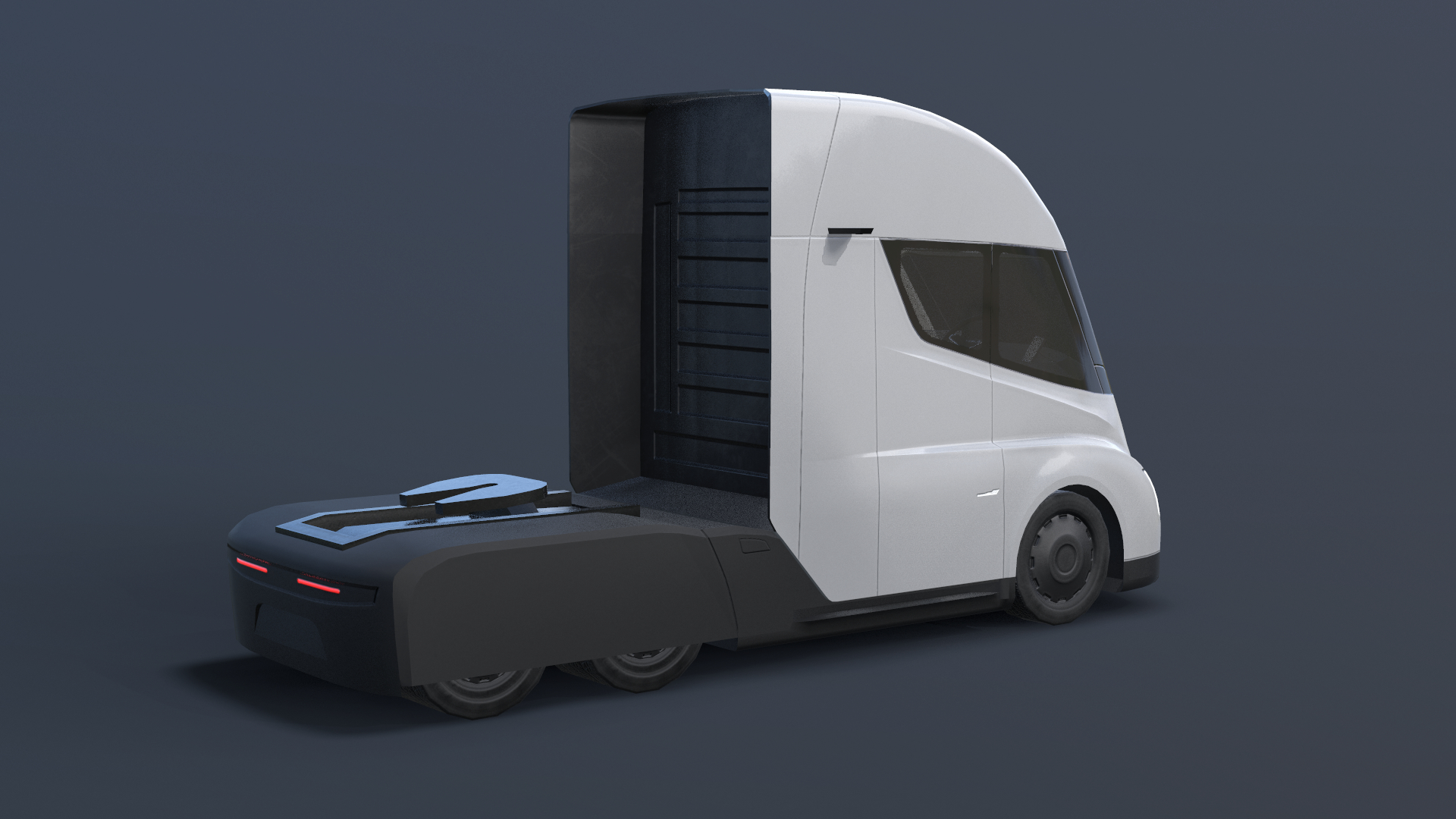 Ready tesla semi truck 3D model - TurboSquid 1226437