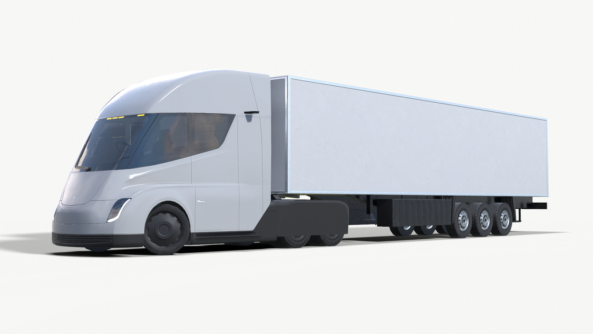 Ready tesla semi truck 3D model - TurboSquid 1226437