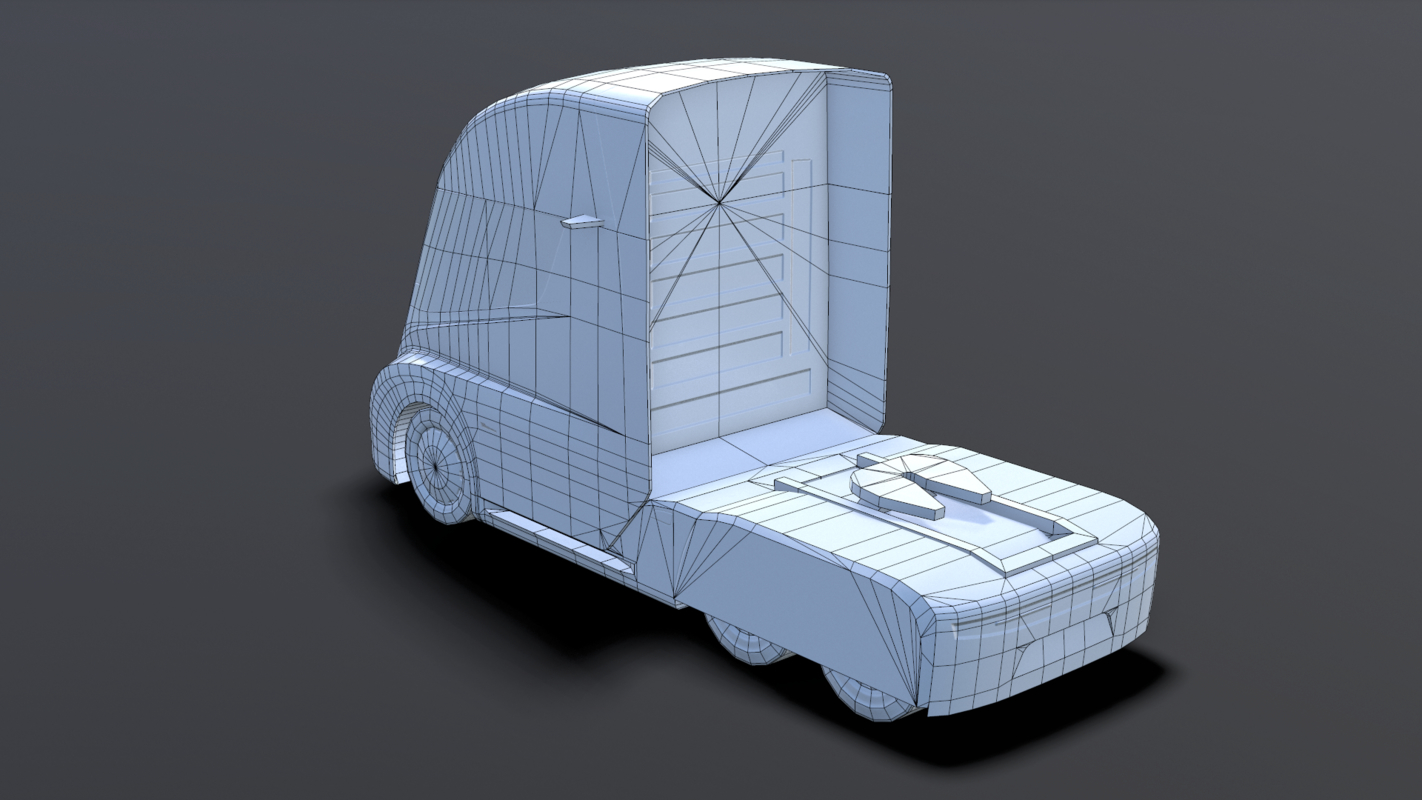 Ready tesla semi truck 3D model - TurboSquid 1226437