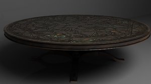 3d medieval throne model