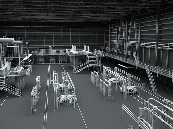 Pharmaceutical factory 3D - TurboSquid 1226517