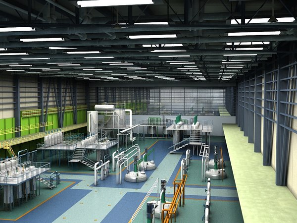 Pharmaceutical factory 3D - TurboSquid 1226517