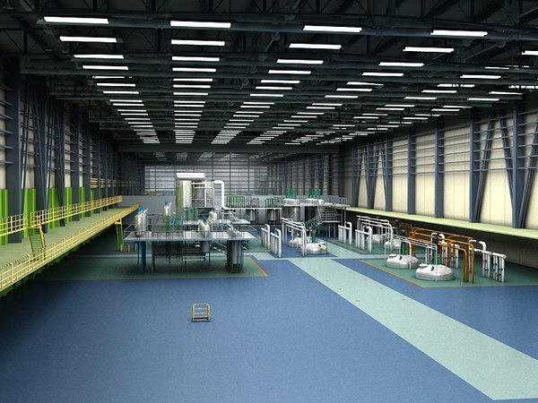 Pharmaceutical factory 3D - TurboSquid 1226517