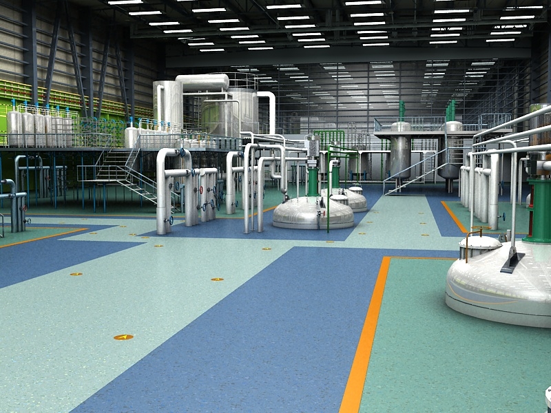 Pharmaceutical factory 3D - TurboSquid 1226517