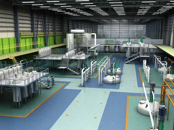Pharmaceutical factory 3D - TurboSquid 1226517
