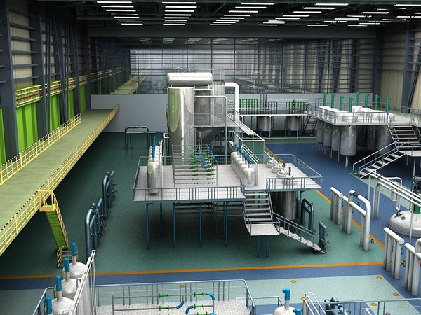 Pharmaceutical factory 3D - TurboSquid 1226517