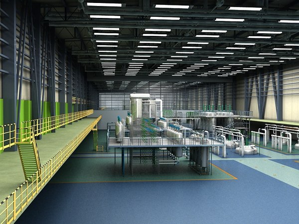 Pharmaceutical factory 3D - TurboSquid 1226517