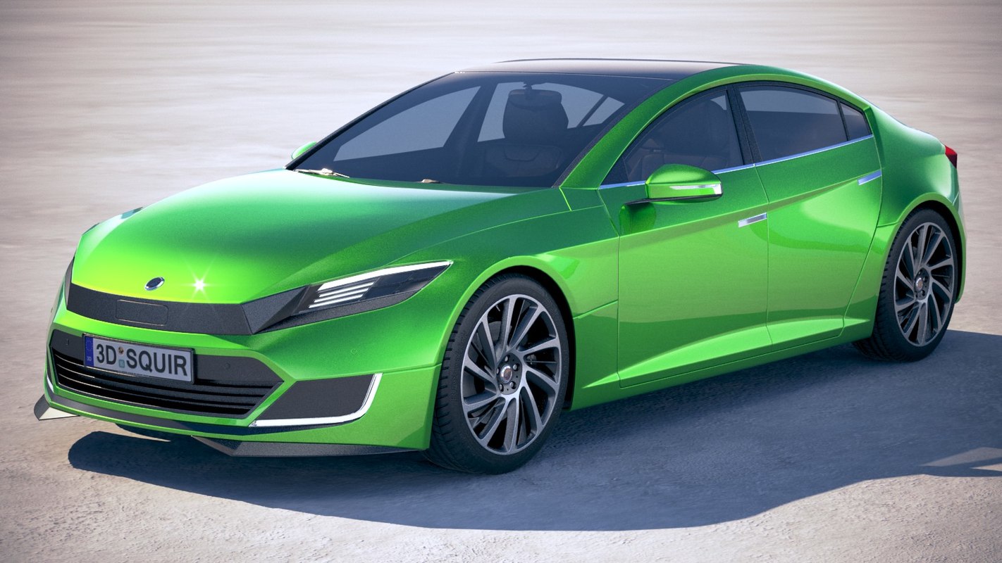 3D model generic electric sedan - TurboSquid 1226531