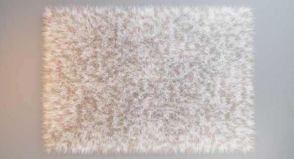 3D furry rug model - TurboSquid 1226568